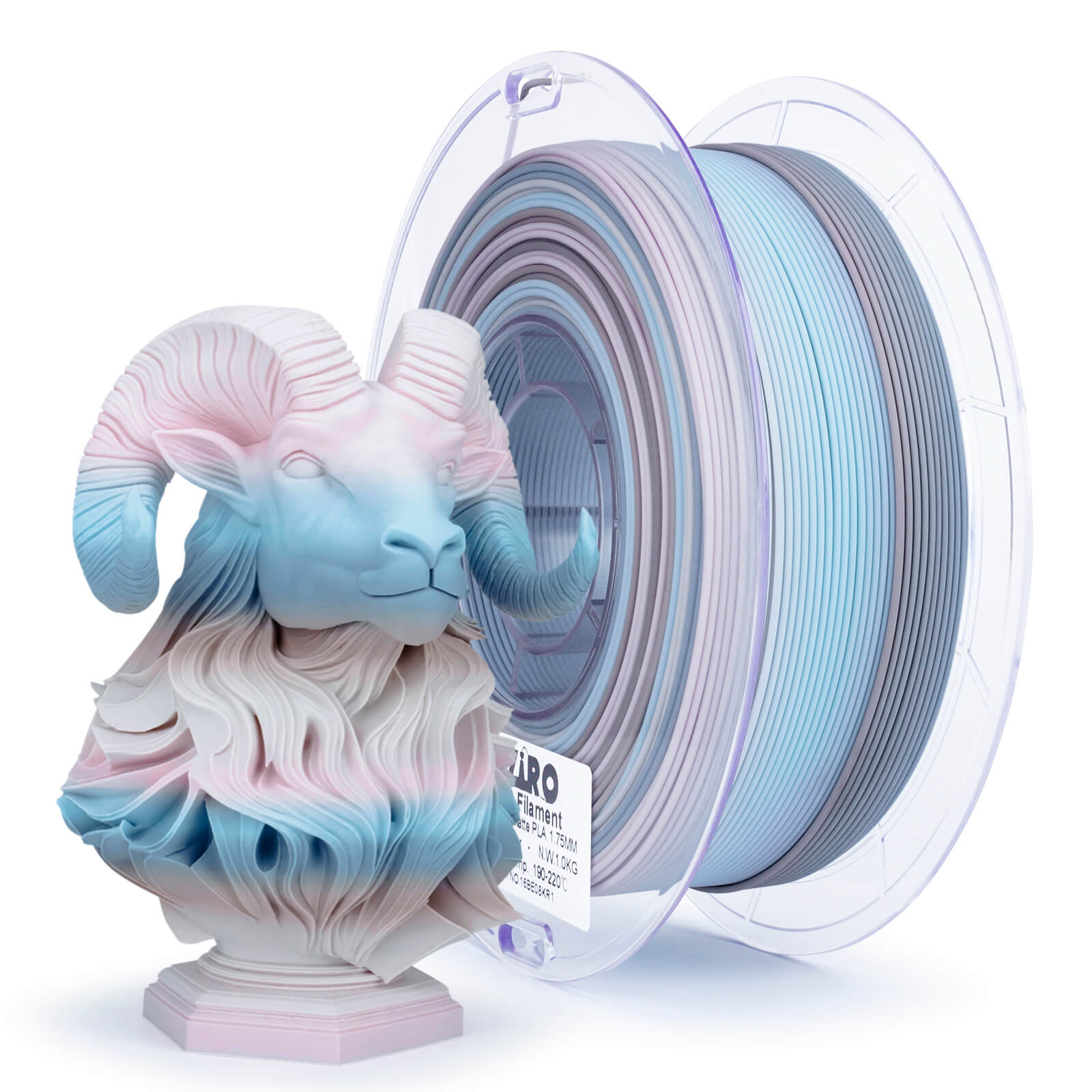 ZIRO Fast Gradient Matte PLA Filament 1.75mm, Drift Feather – ZIRO 3D