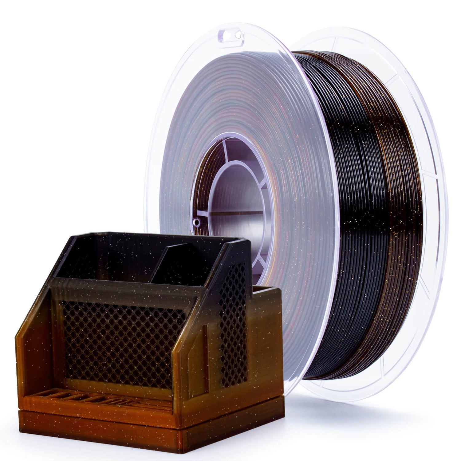ZIRO Fast Gradient Twinkling Translucent PLA Filament 1.75mm, Amber ...