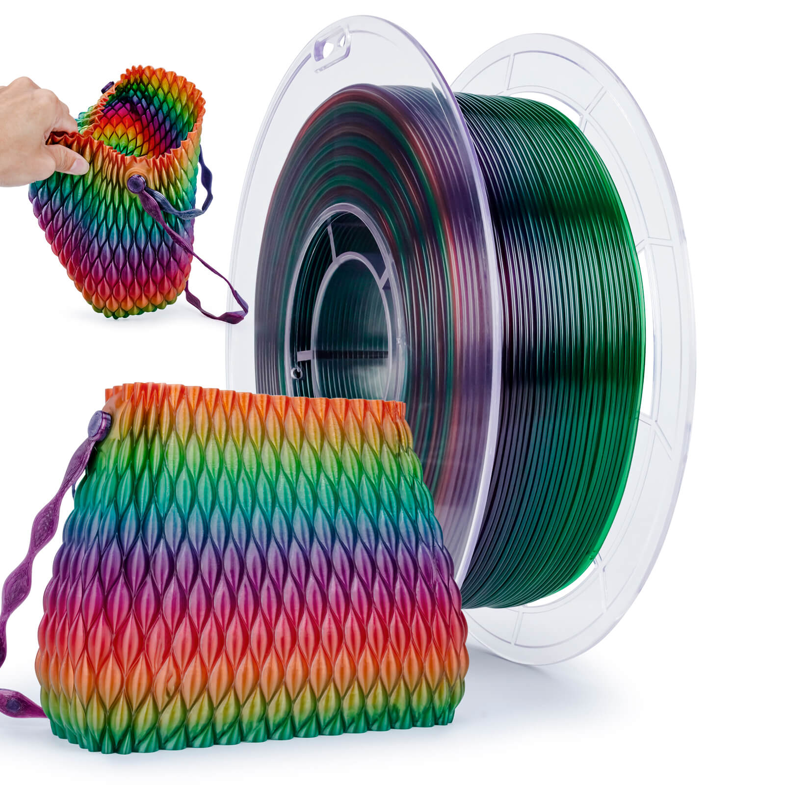 ZIRO Shore 95A Hardness TPU Filament 1.75mm, Flex Rainbow – ZIRO 3D