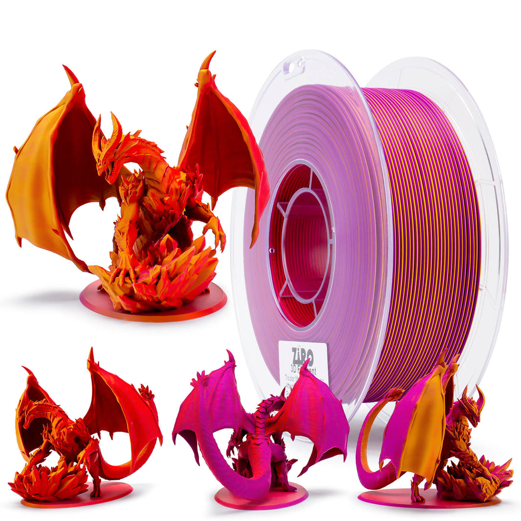 Tri-color Matte PLA – ZIRO 3D