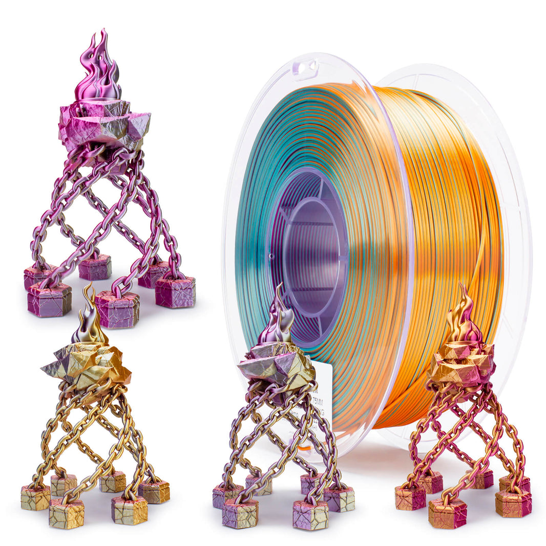 Tri-color Silk PLA – ZIRO 3D